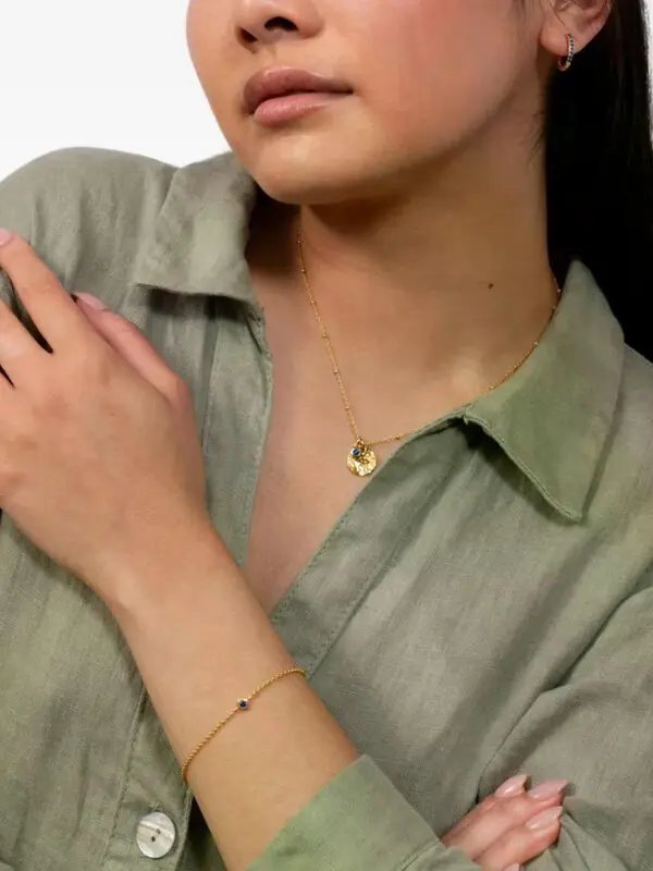 DOWER & HALL Dewdrop Sapphire Bracelet - Gold