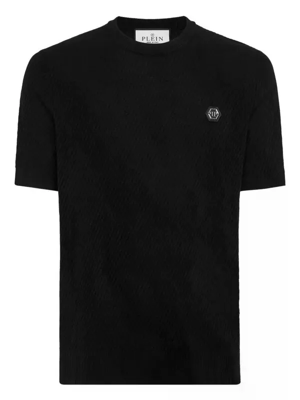 Philipp Plein Logo-patch T-shirt - Black