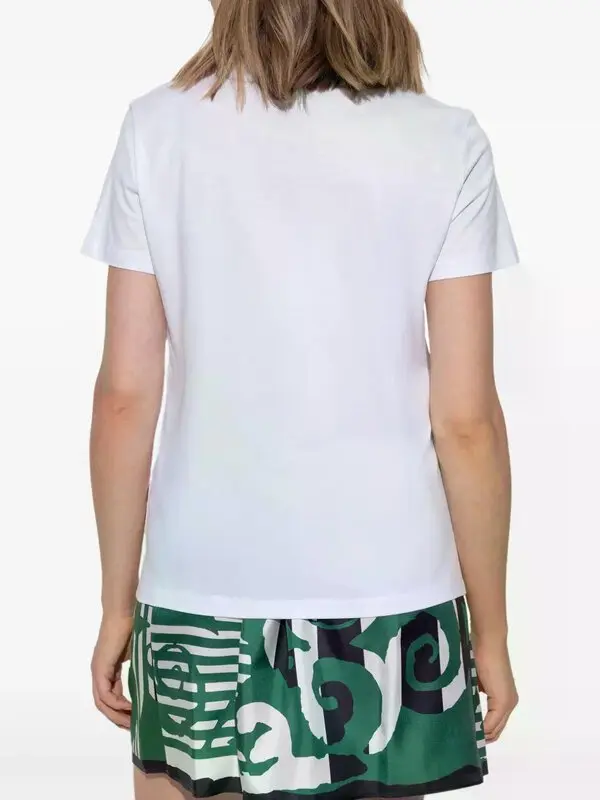 Max Mara Logo-print Calcio T-shirt - White