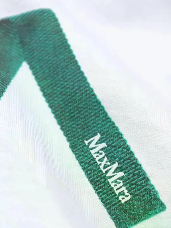 Max Mara Logo-print Calcio T-shirt - White