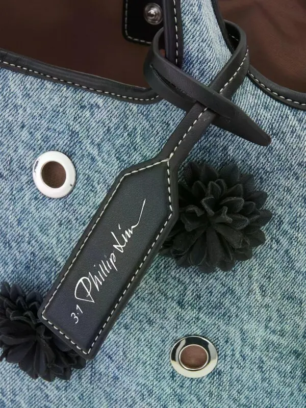 3.1 Phillip Lim Flower-embellished Eyelet Tote Bag