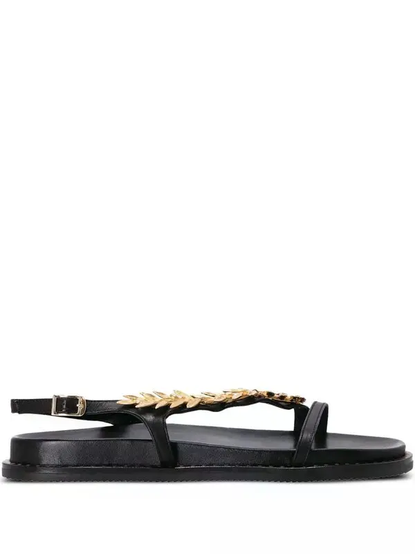 KOTRIS SANDALS Leaf-embellished Buckle Sandals