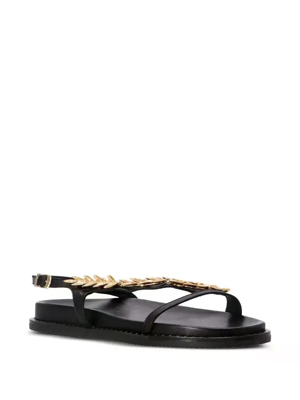 KOTRIS SANDALS Leaf-embellished Buckle Sandals