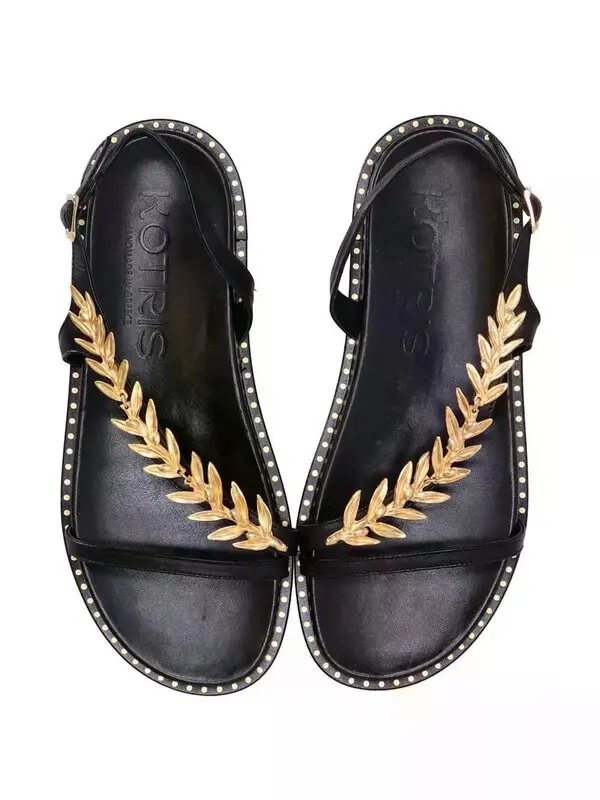 KOTRIS SANDALS Leaf-embellished Buckle Sandals