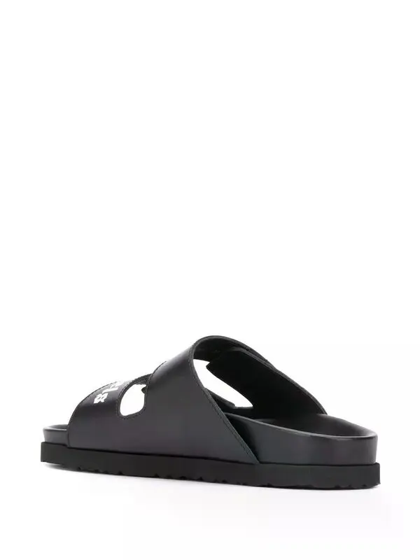 Palm Angels Touch Strap Logo Print Slides