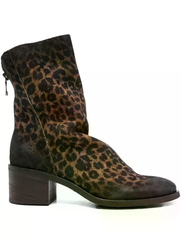 METISSE 55mm Leopard-print Ankle Boots