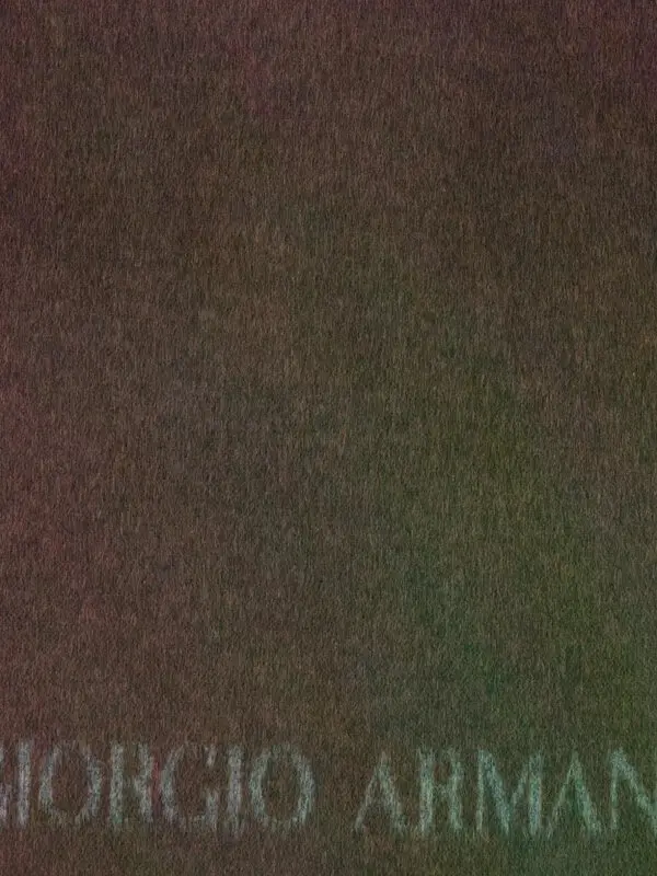 Giorgio Armani Logo-embroidered Fringed Scarf