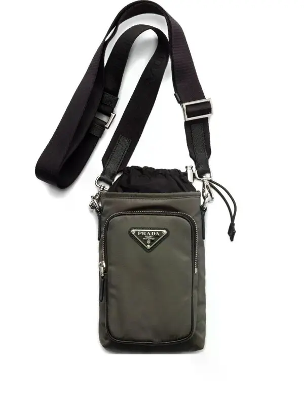 Prada Drawstring Logo Smartphone Case - Green