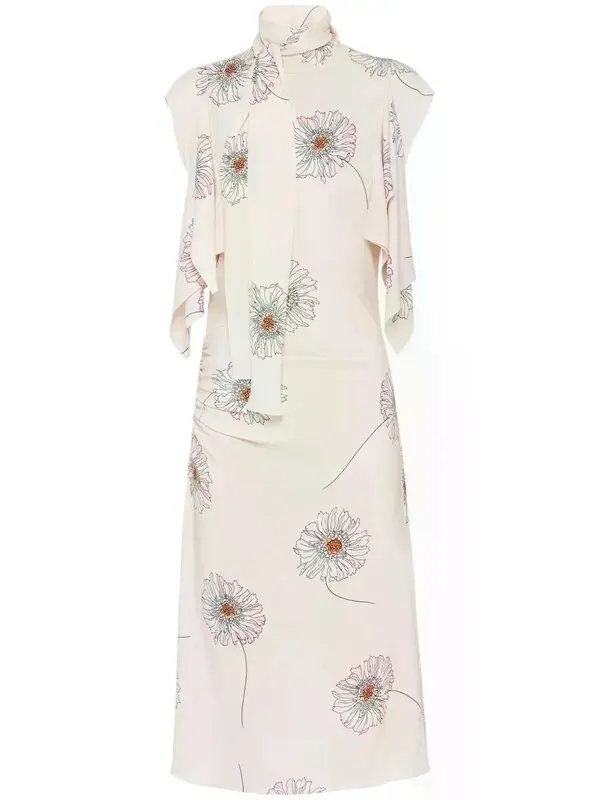 Prada Printed Midi Dress