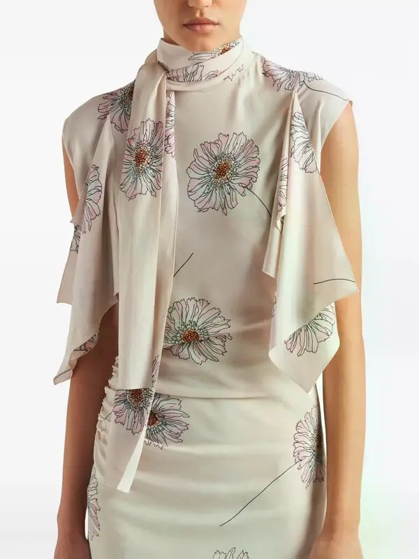 Prada Printed Midi Dress