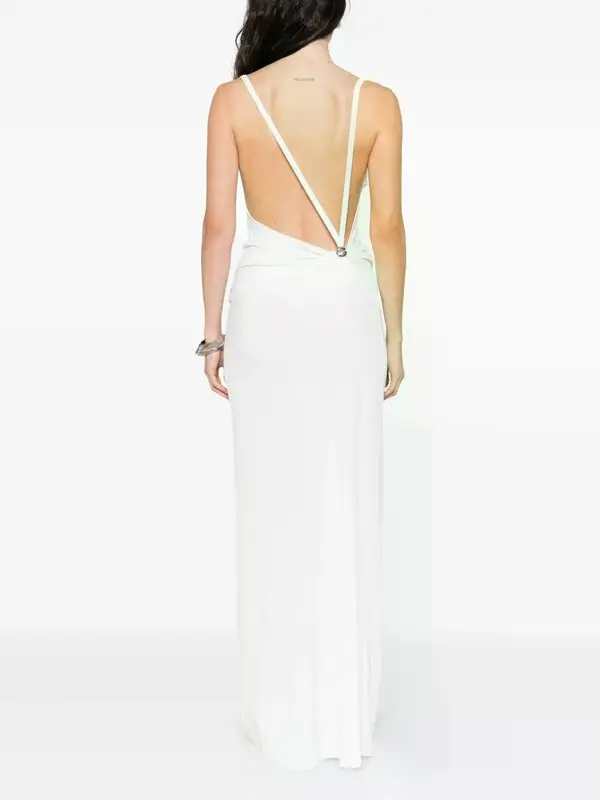 Coperni Cowl-neck Strap Dress - White
