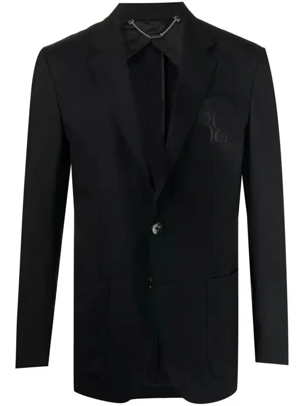 BILLIONAIRE Logo-embroidered Tailored Blazer