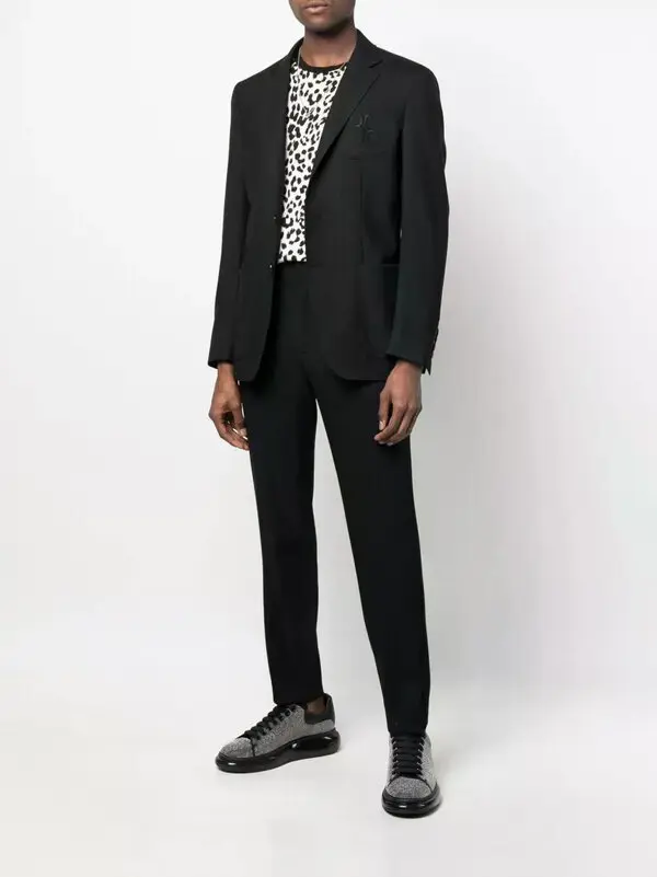 BILLIONAIRE Logo-embroidered Tailored Blazer