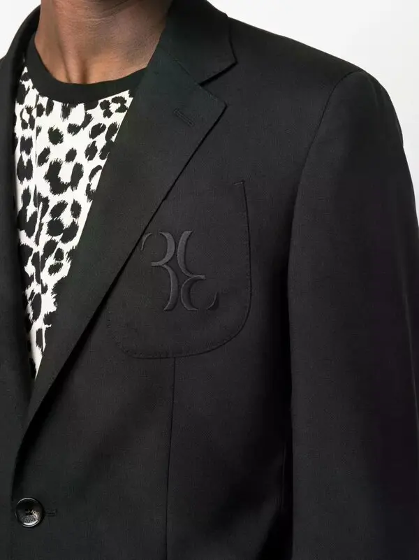 BILLIONAIRE Logo-embroidered Tailored Blazer