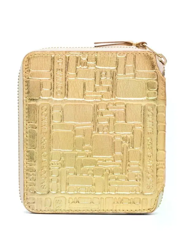 Comme Des Garçons Logo-embossed Zip Wallet