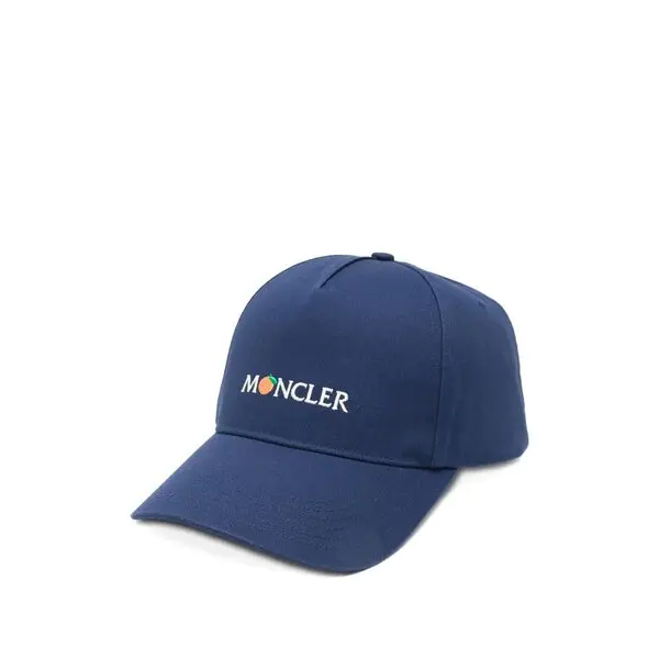 Moncler Embroidered Logo Cap - Blue