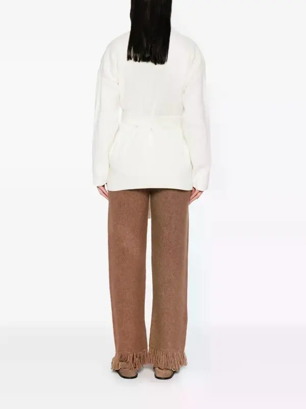 GOLDEN GOOSE Floral Embellished Belted Cardigan