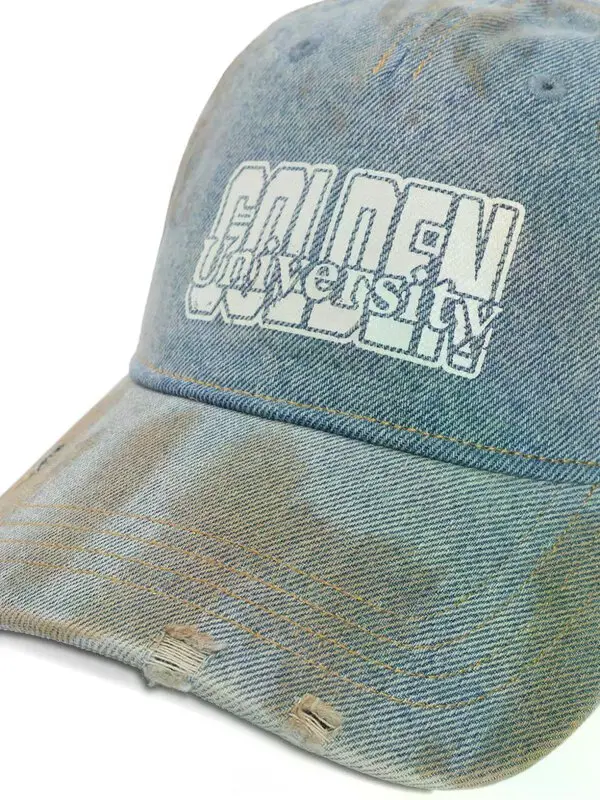 GOLDEN GOOSE Distressed Denim Cap