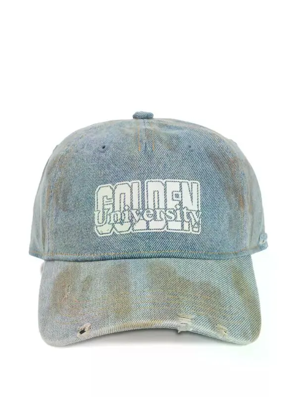 GOLDEN GOOSE Distressed Denim Cap