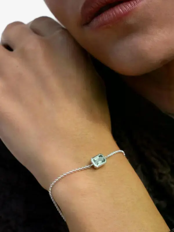 DOWER & HALL Octagon-chain Bracelet - Silver