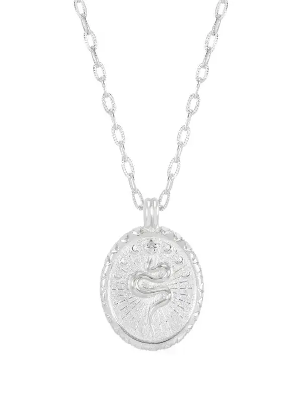 DOWER & HALL Snake Talisman Necklace