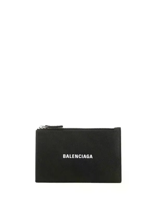 Balenciaga Leather Card Holder - Black