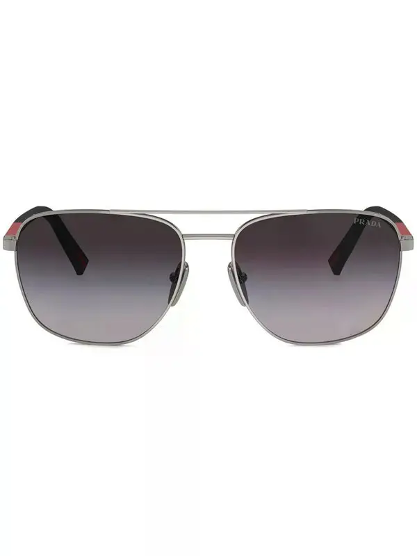 Prada Oval Frame Sunglasses - Grey