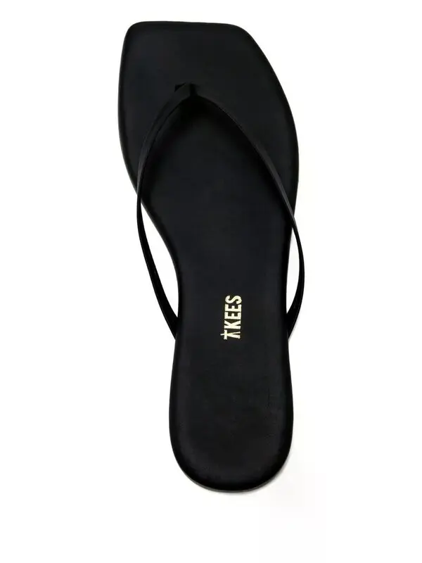 Tkees Lily Leather Flip-flops - Black