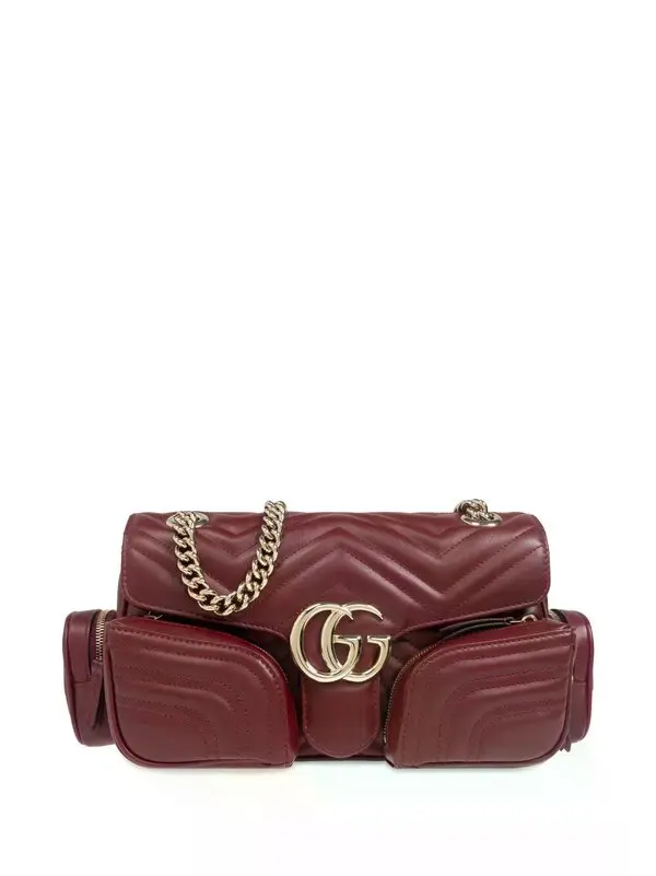 Gucci Gg Marmont Shoulder Bag - Red
