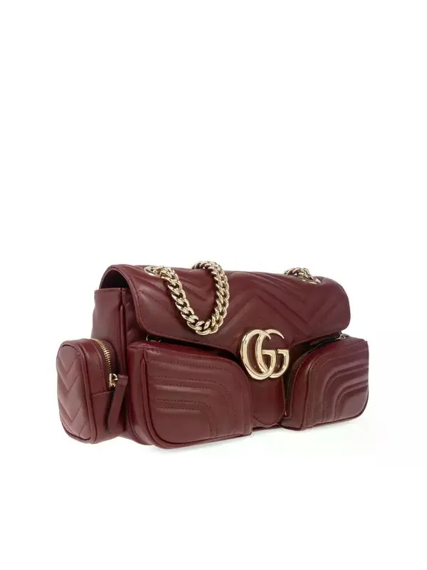 Gucci Gg Marmont Shoulder Bag - Red