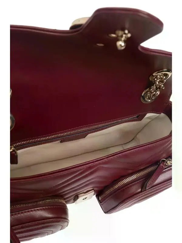 Gucci Gg Marmont Shoulder Bag - Red