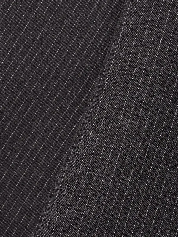 Veronica De Piante Livia Pinstriped Wool-twill Shirt