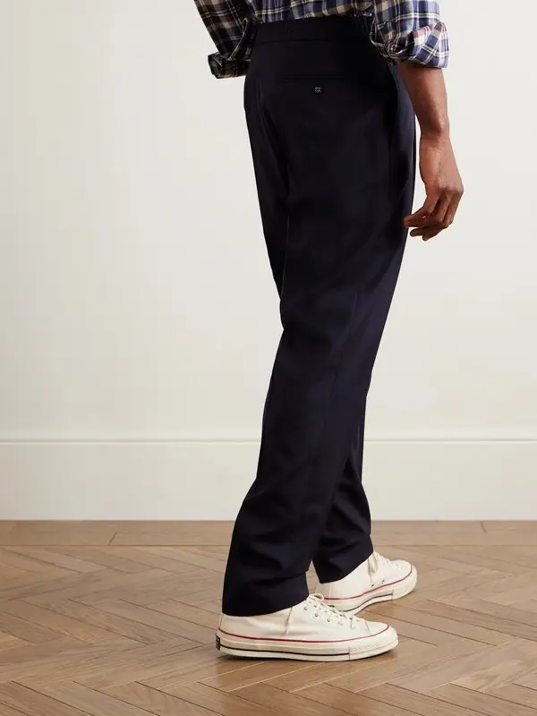 Officine Générale Drew Tapered Pleated Trousers