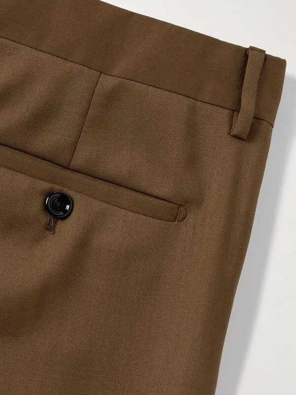 LARDINI Slim-fit Virgin Wool-twill Trousers