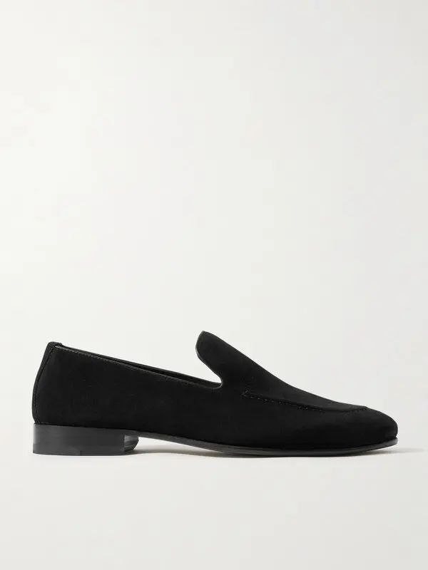 Manolo Blahnik Truro Suede Loafers