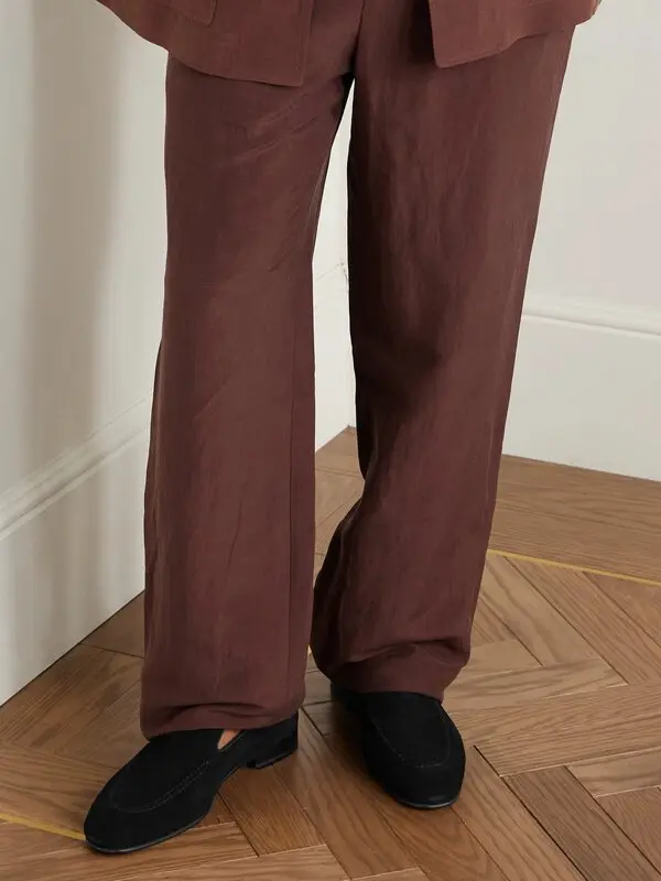 Manolo Blahnik Truro Suede Loafers
