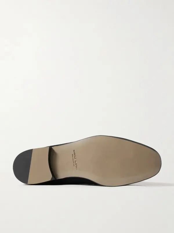 Manolo Blahnik Truro Suede Loafers