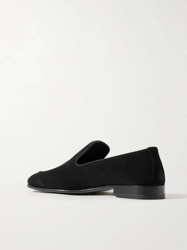 Manolo Blahnik Truro Suede Loafers
