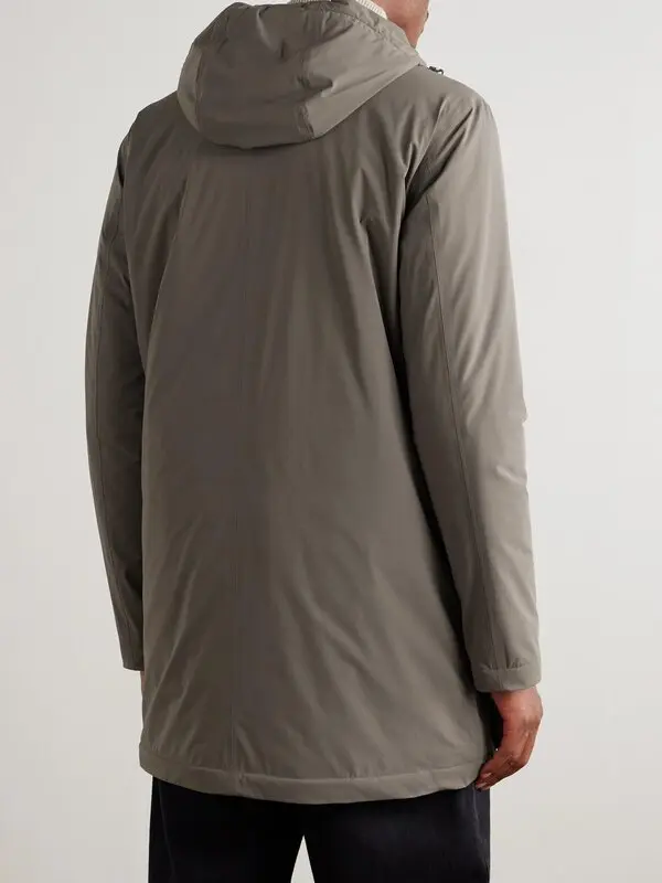 Herno Padded Shell Hooded Parka - Brown