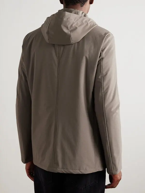Herno Convertible Padded Shell Hooded Blazer