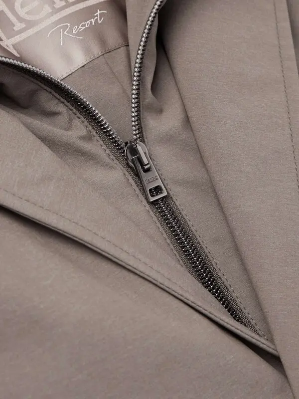 Herno Convertible Padded Shell Hooded Blazer - Taupe