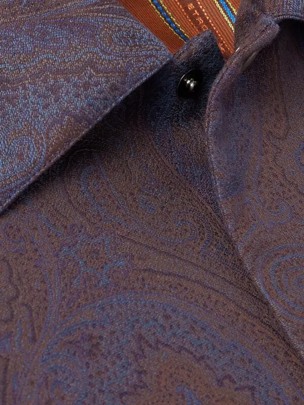 Etro Paisley-jacquard Cotton-blend Overshirt
