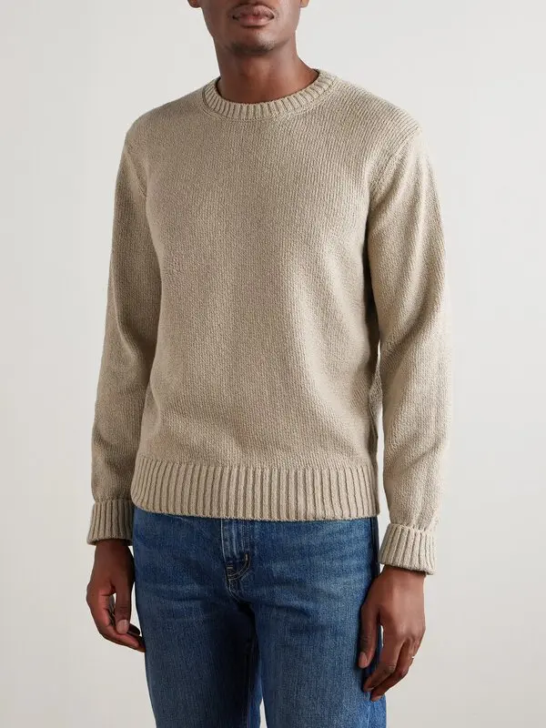 Dunhill Cotton Crewneck Sweater - Neutrals