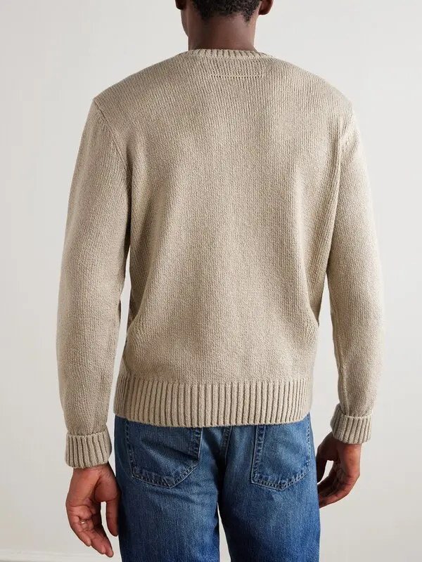 Dunhill Cotton Crewneck Sweater - Neutrals