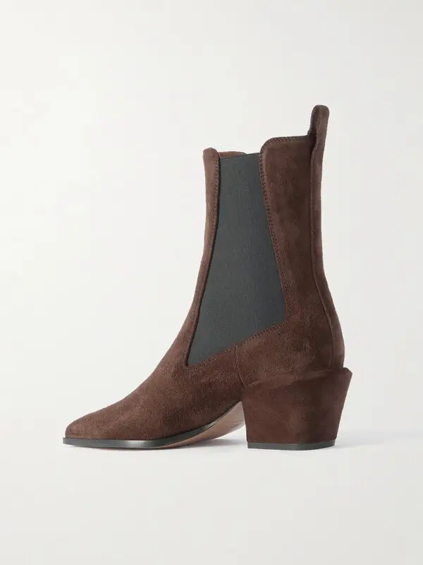 Paris Texas Bettina Suede Ankle Boots - Brown