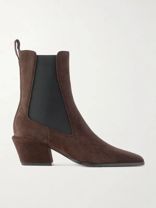 Paris Texas Bettina Suede Ankle Boots - Brown