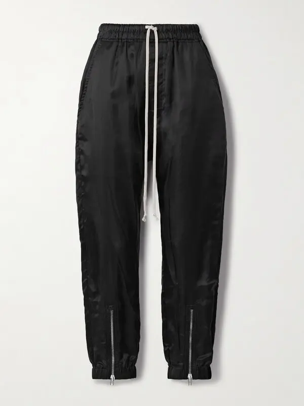 Rick Owens Satin-twill Tapered Pants