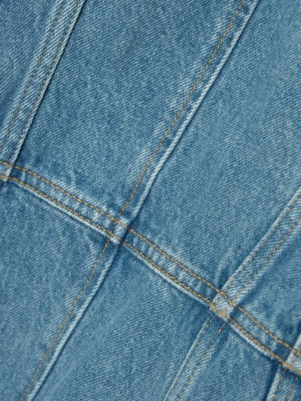 HAIKURE Darly Paneled Denim Mini Dress - Blue