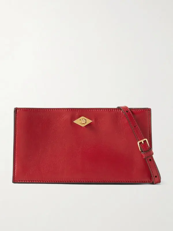 METIER Ease 22 Leather Clutch - Red