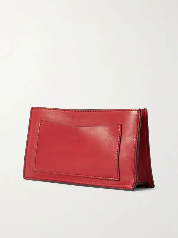 METIER Ease 22 Leather Clutch - Red